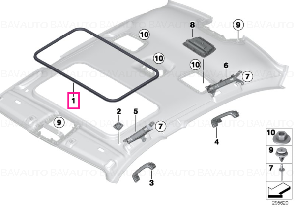 Border, slide/tilt sunroof EVERESTGRAU | BavAUTO