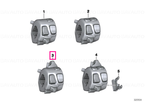 Combination switch left LIN BUS - BMW Motorrad | BavAUTO