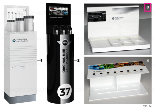 Display BMW interior fragrance COUNTER DISPLAY | BavAUTO
